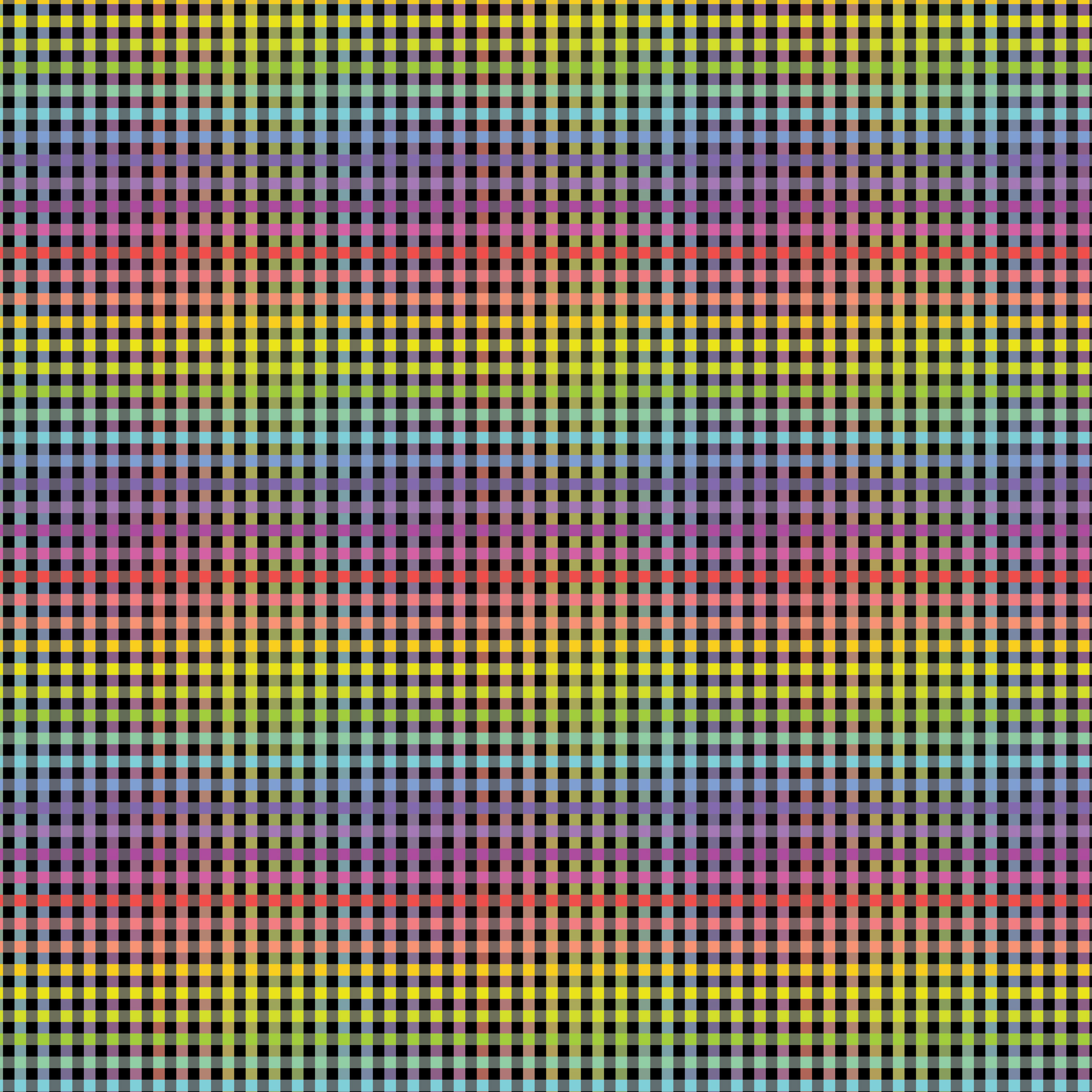 Devonstone Fundamentals Check 1/8 Inch – DV 3054 Rainbow on Black - Maree St Clair Quilts